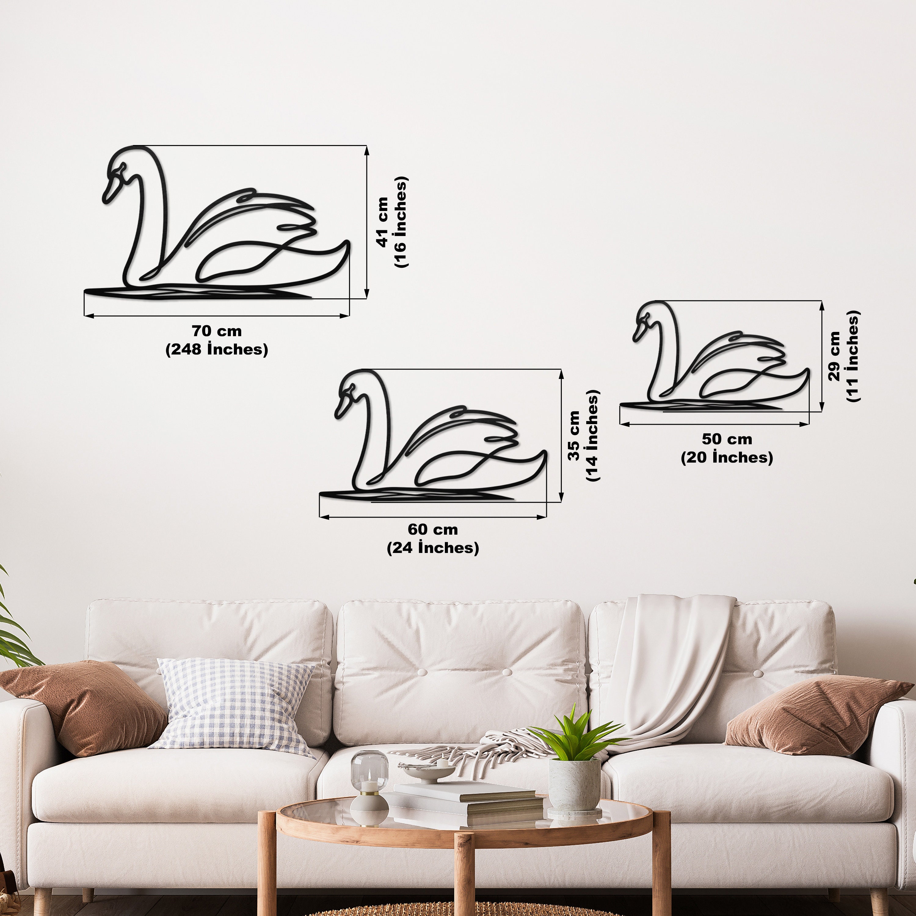 Wooden Swan Wall Decor Swan Wall Art Bedroom Decor - Etsy