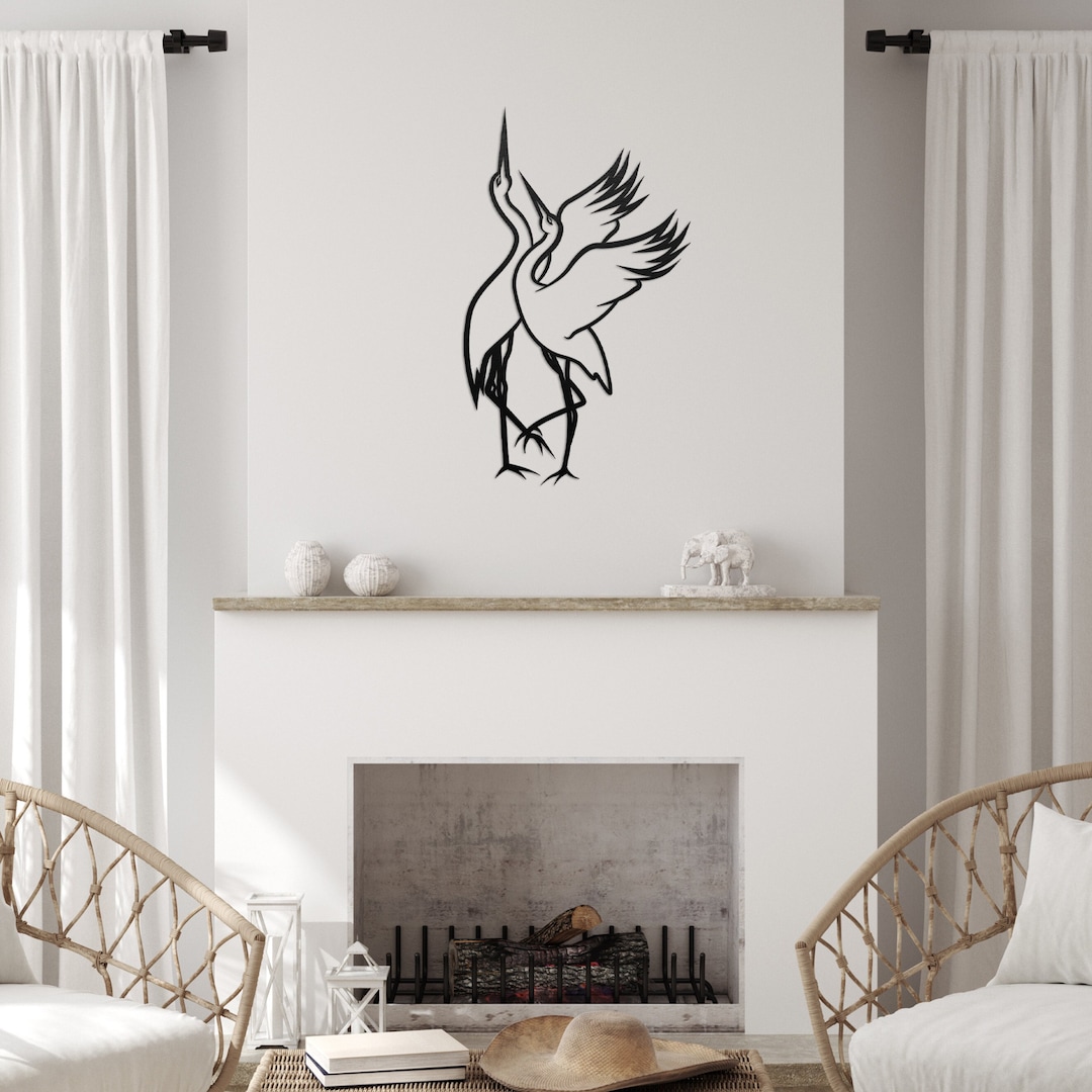 Wooden Stork Wall Art, Wooden Stork Wall Decor, Gift for Her, Stork ...