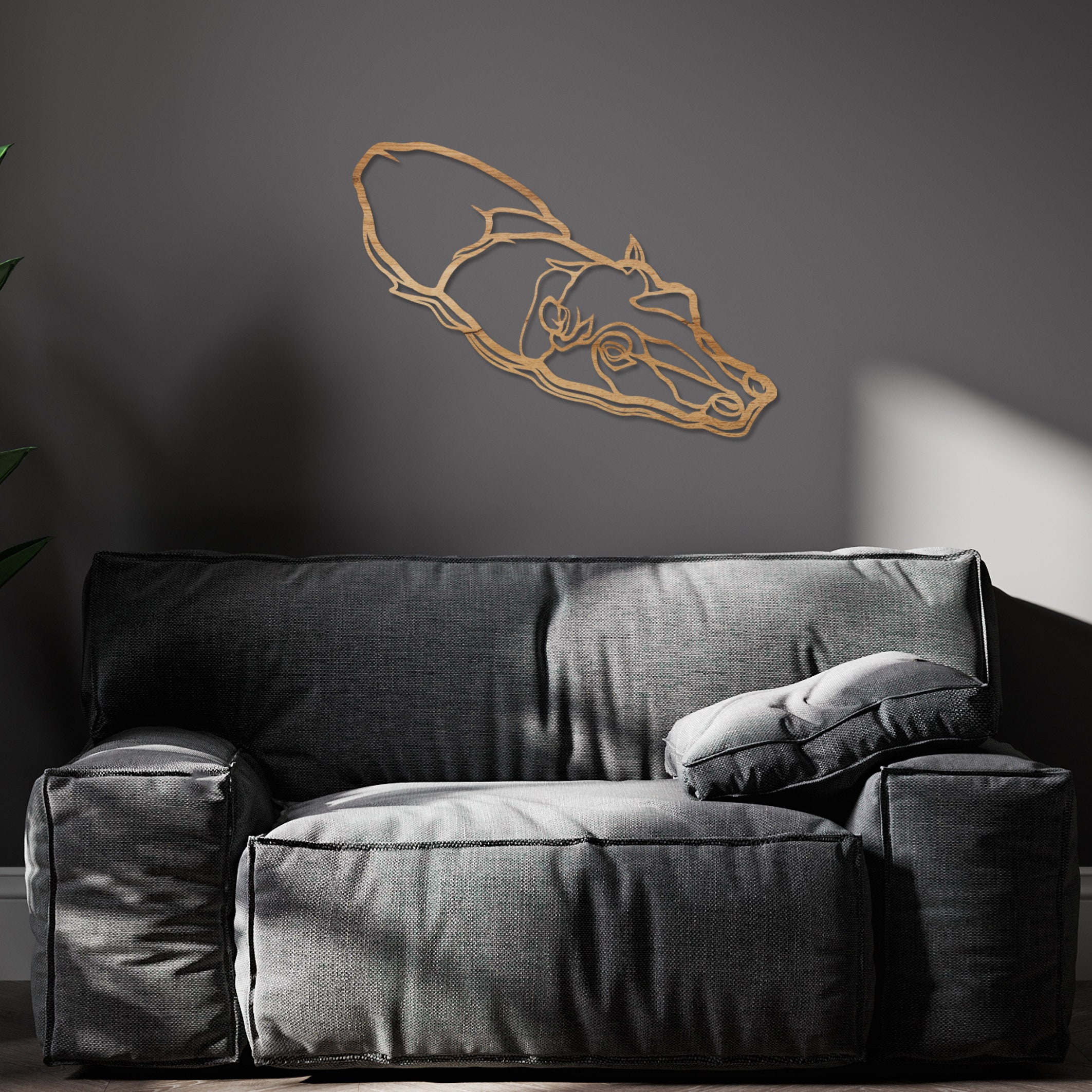 Hippo Wall Art Wooden Hippo Wall Art Gift for Her - Etsy