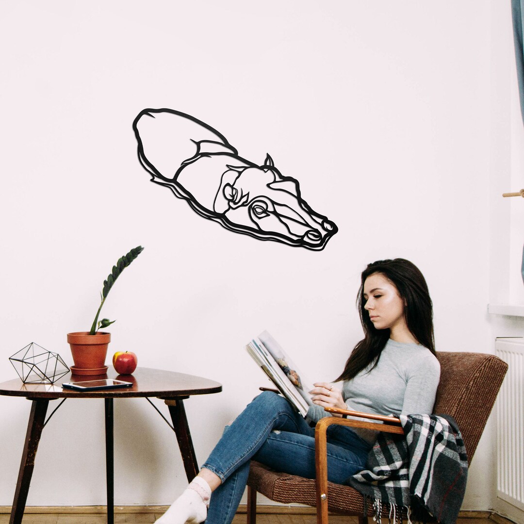 Hippo Wall Art, Wooden Hippo Wall Art, Gift for Her, Hippopotamus Wall ...