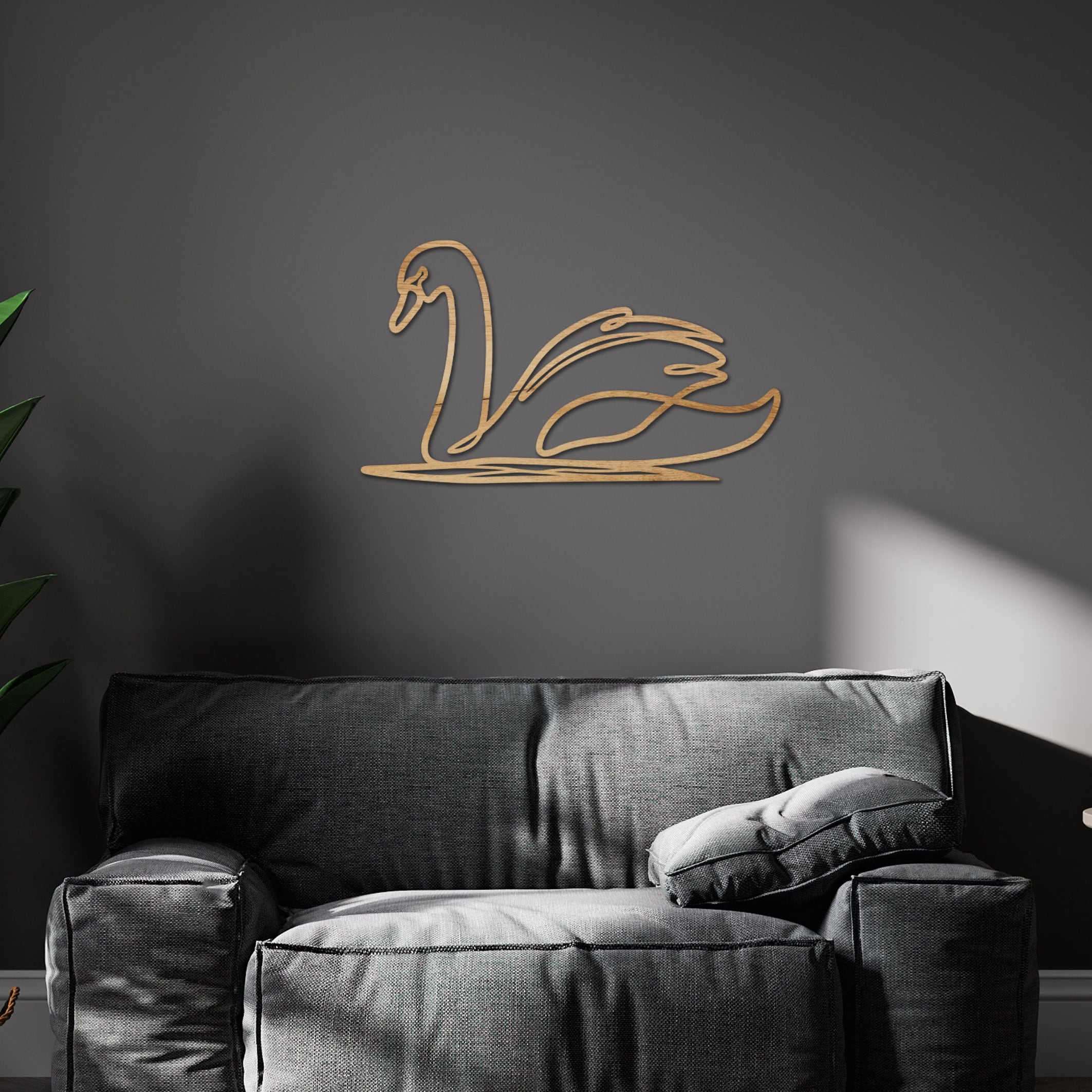 Wooden Swan Wall Decor Swan Wall Art Bedroom Decor - Etsy