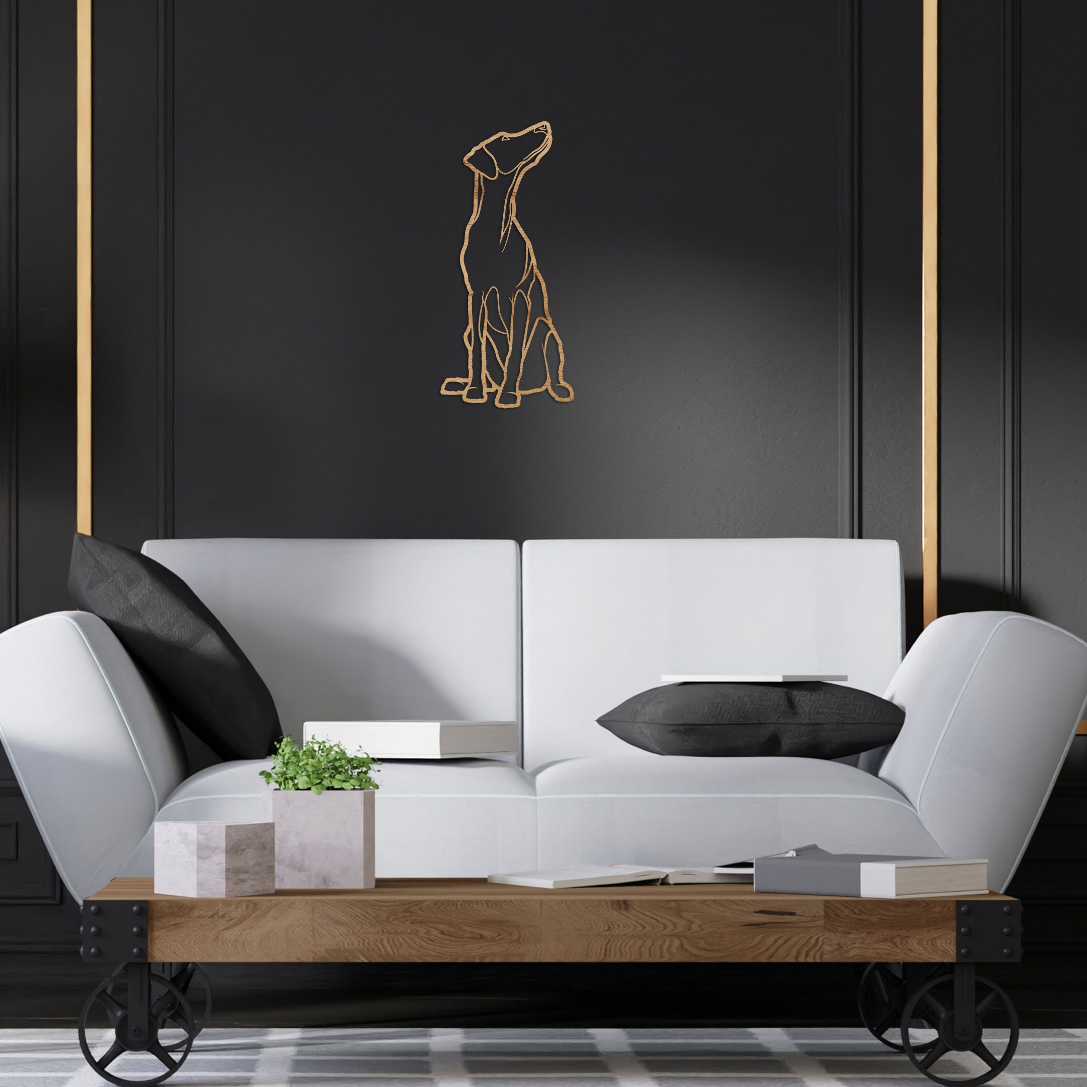 Wooden Dog Wall Art Dog Wall Decor Dog Wall Art Gift for - Etsy