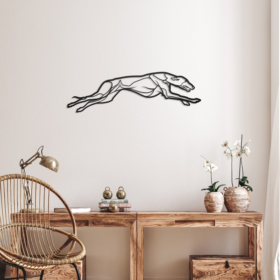Greyhound Wall Decor, Greyhound Dog Wall Art, Race Dog Wall Art ...
