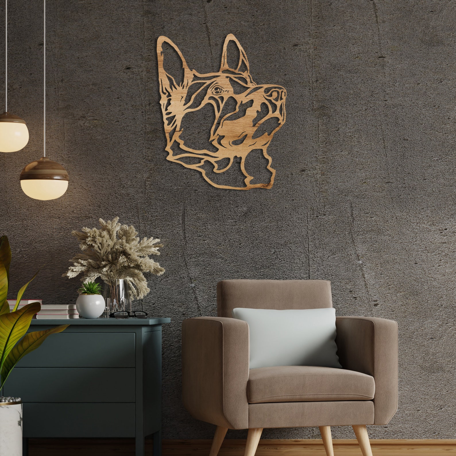 German Shepherd Wall Decor Dog Wall Art Laser Cut Wall Art - Etsy