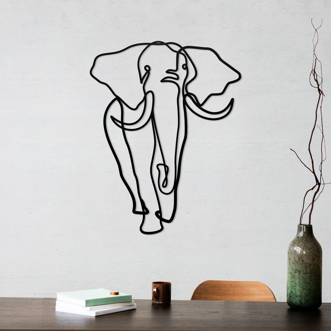 Wooden Elephant Wall Decor, Elephant Wall Decor Bedroom, Elephant Wall ...