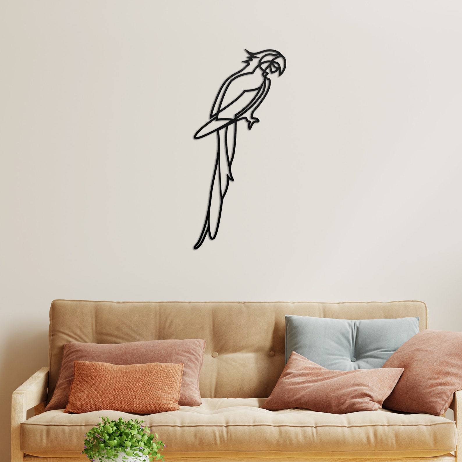 Wood Parrot Wall Decor, House Decor, Bird Wall Art, Parrot Wall Art ...