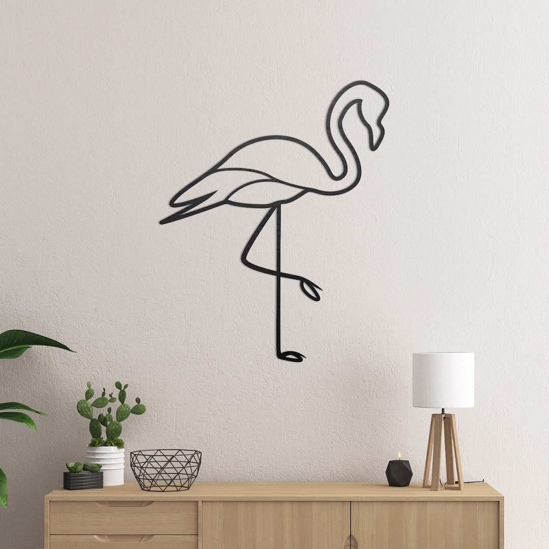 Wooden Flamingo Wall Decor, Wooden Flamingo Wall Art, Flamingo Wall ...