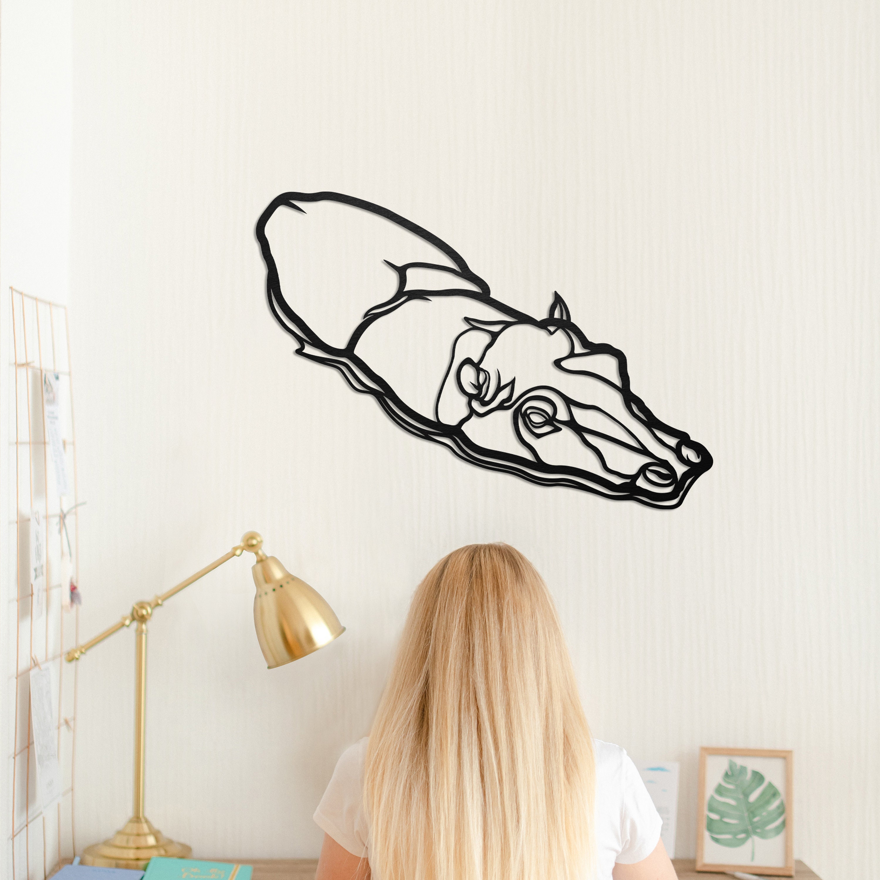 Hippo Wall Art Wooden Hippo Wall Art Gift for Her - Etsy