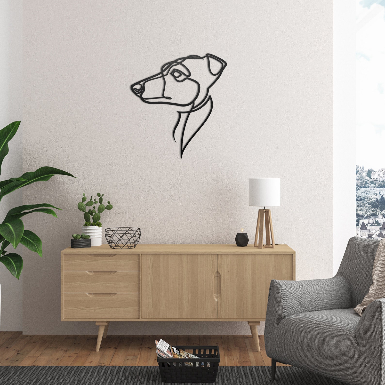 English Whippet Wall Art Wooden Dog Wall Hanging Wooden Dog - Etsy