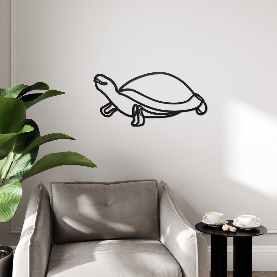 Turtle Wall Art, Wooden Turtle Wall Art, Gift for Her, Turtle Wall ...