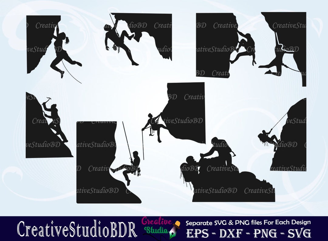 Mountain Climbing SVG Bundle, Mountain Svg, Mountain Climbing Clipart ...
