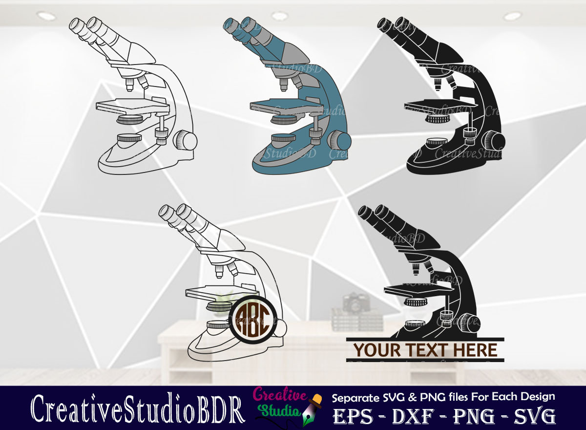 Microscopio SVG Bundle Laboratorio Svg ciencia Svg - Etsy México