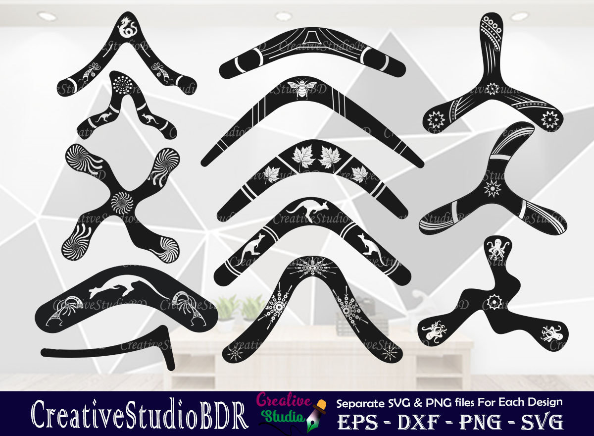 Boomerang SVG Bundle Plotter Boomerang Silhouette Game Svg - Etsy