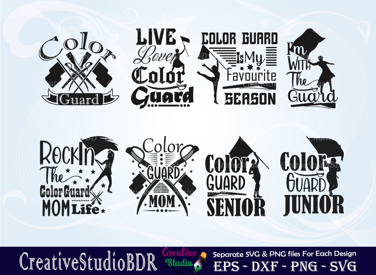 Color Guard SVG Bundle, Color Guard, I'm With the Guard, Color Guard ...