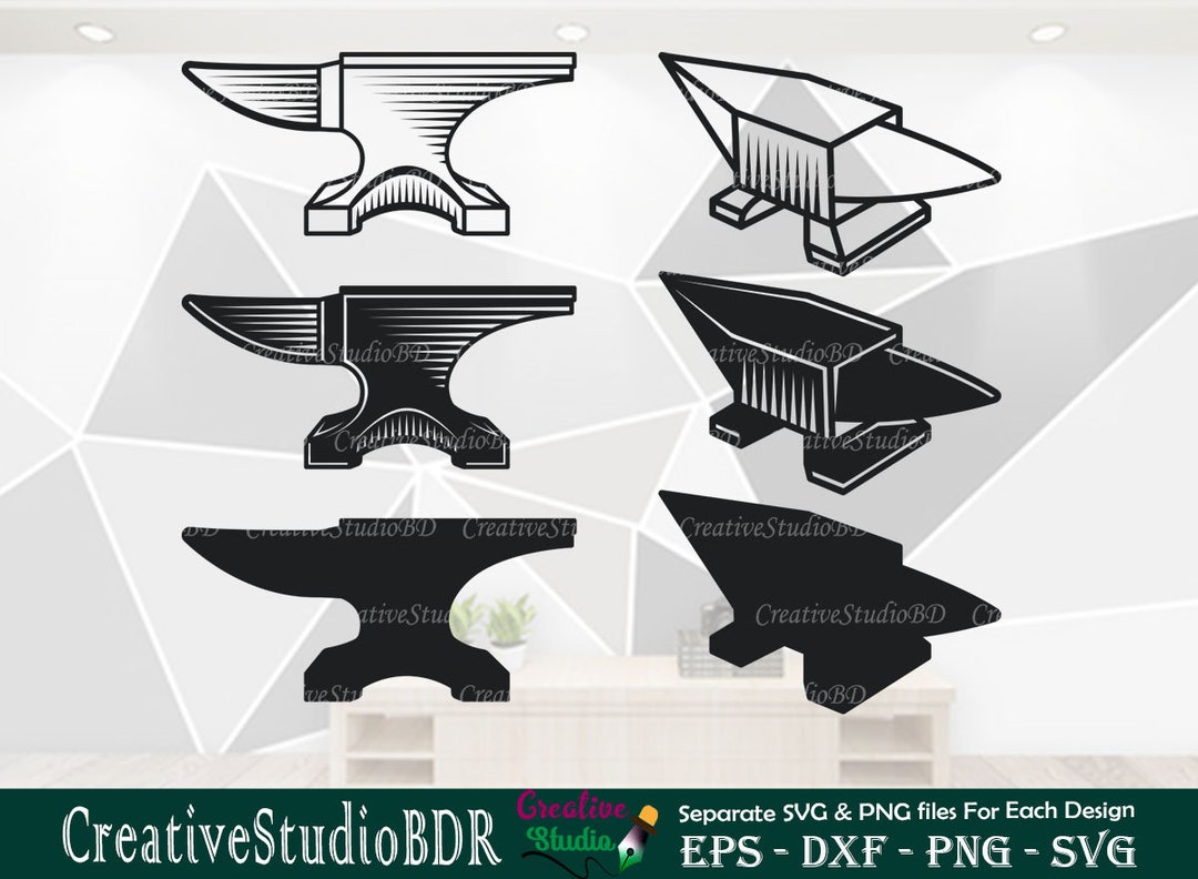 Anvil SVG Bundle, Blacksmith Tools Svg, Metal Iron Svg, Workshop Svg ...