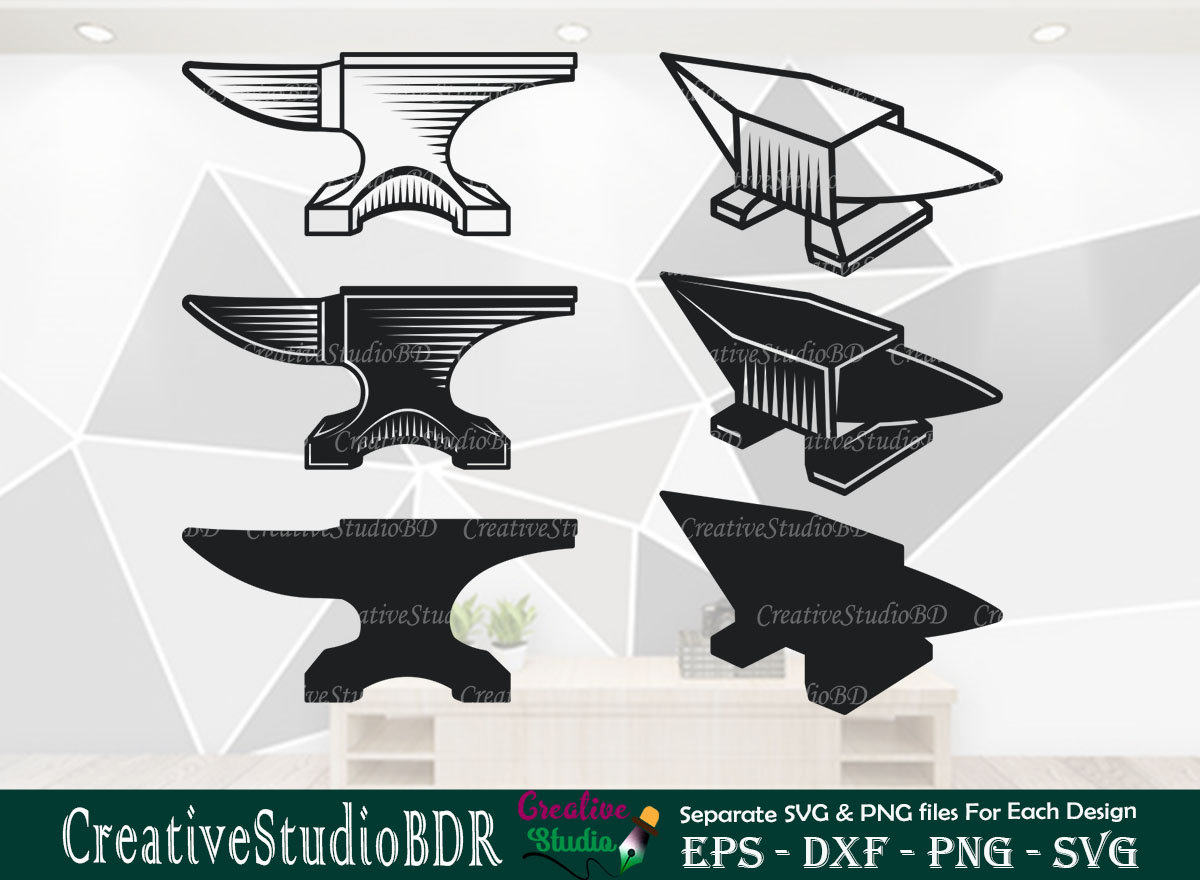 Anvil SVG Bundle, Blacksmith Tools Svg, Metal Iron Svg, Workshop Svg ...