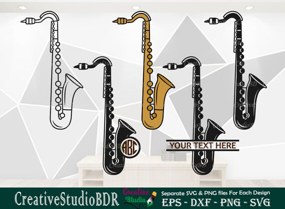 Saxophone SVG Bundle Cut File Tenor Saxophone Svg Saxophone - Etsy UK