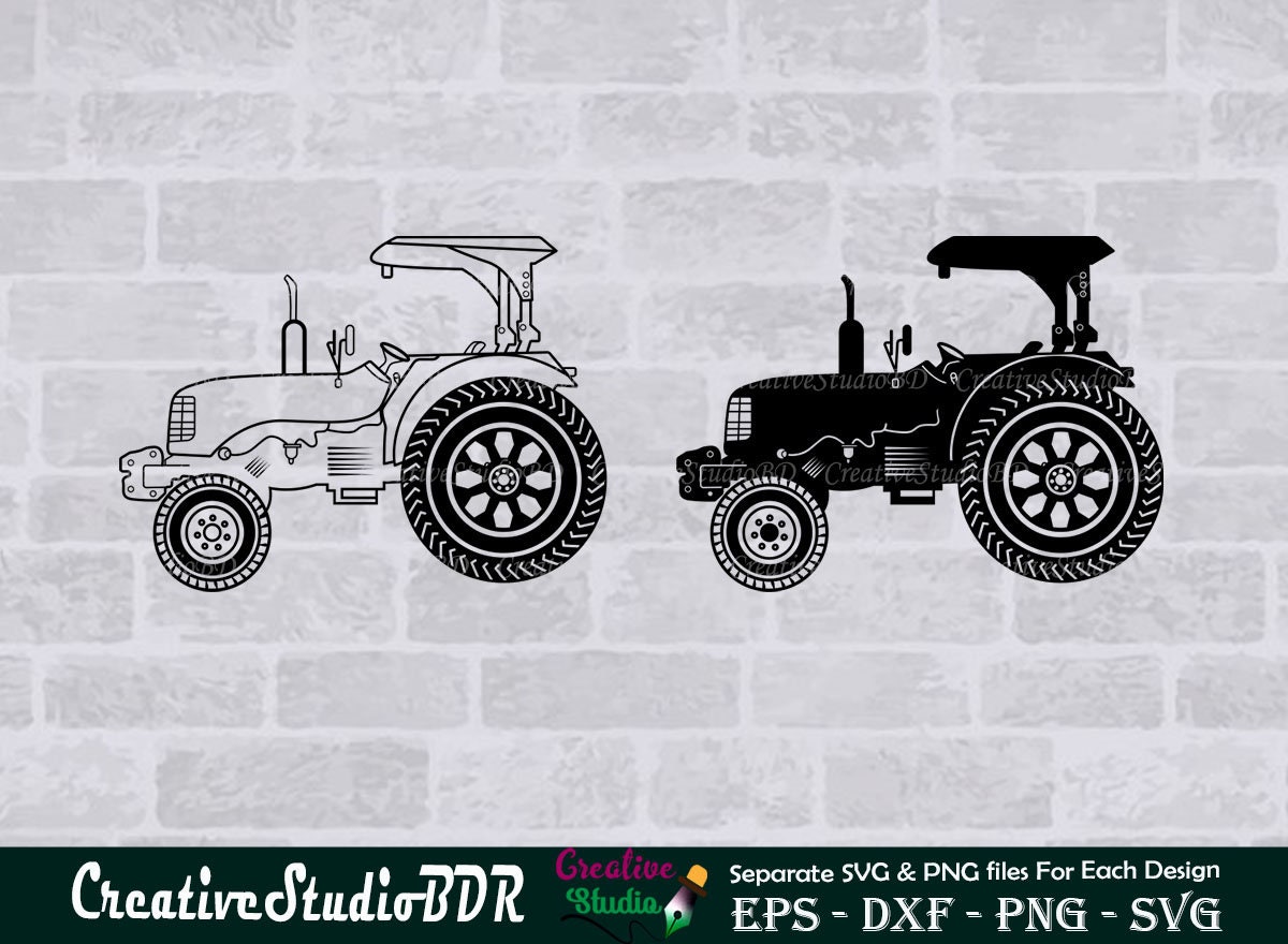 Tractor SVG Cut File Farm Tractor Svg Farming Svg Farm Life - Etsy