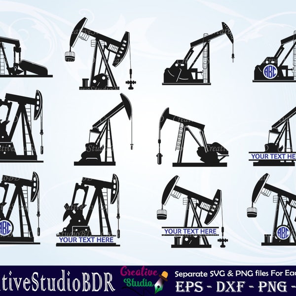 Oil Rig Embroidery - Etsy