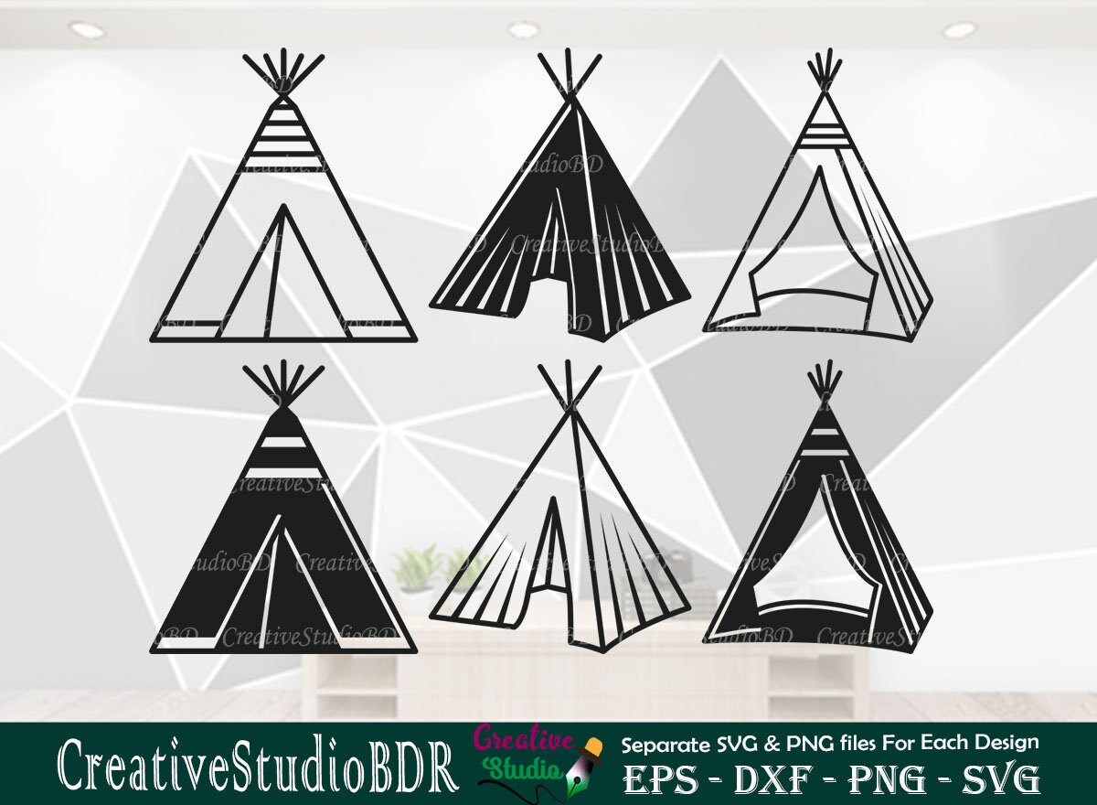 Tipi SVG Bundle Native American Svg Teepee Svg Tent Svg - Etsy Hong Kong