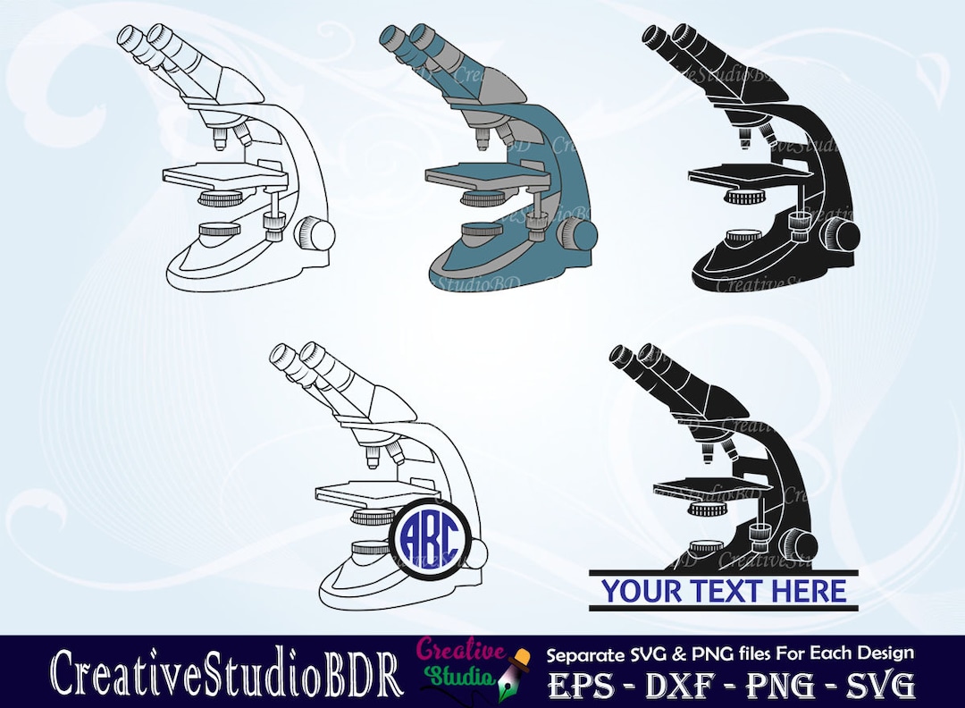 Microscopio SVG Bundle, Laboratorio Svg, ciencia Svg, investigación Svg ...