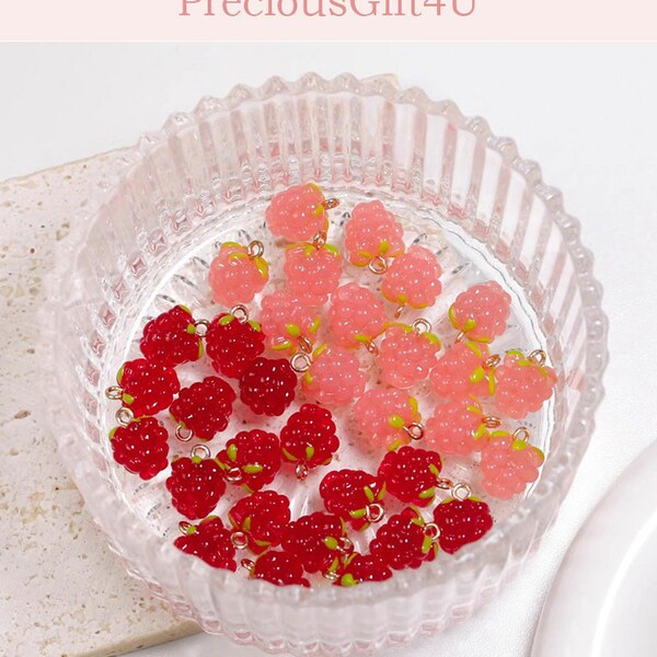 Raspberry Beads - Etsy