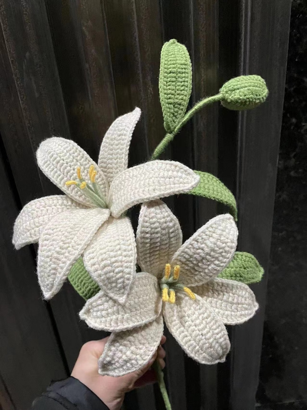 Crochet Lilies, Crochet Flowers, Handmade Knitted Flowers, Gift for Her ...