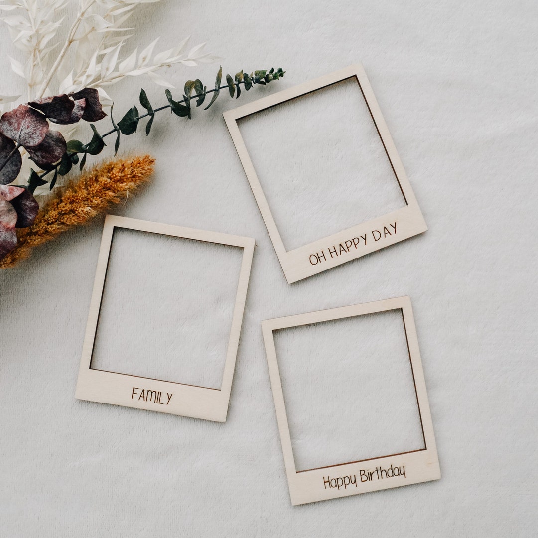 Polaroid Wooden Frame (personalized) - Etsy