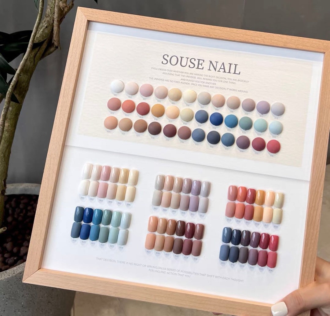 Souse 36 Morandi Colour Gel Nail Polish Kit Korean UV LED Nail Gel ...