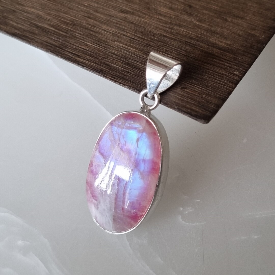 Natural Moonstone Pendant, 925 Sterling Silver Pendant, Handmade ...