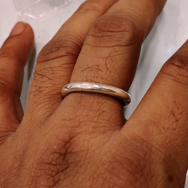 Shiny Silver Ring - Etsy