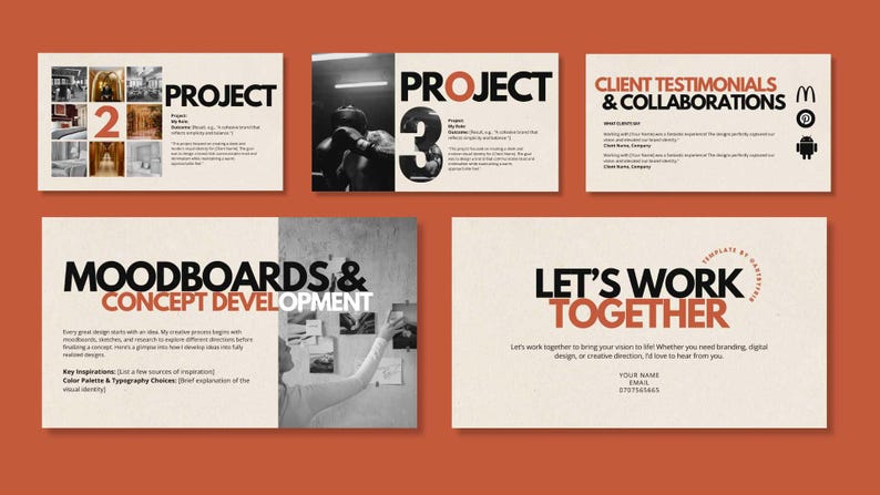 Digital Portfolio | Classy Proposal Template for Canva. Designed for ...