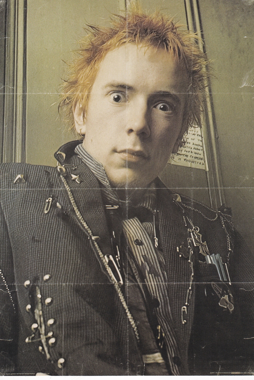 Original Vintage Mini Poster / Book Clipping - Johnny Rotten (the Sex ...