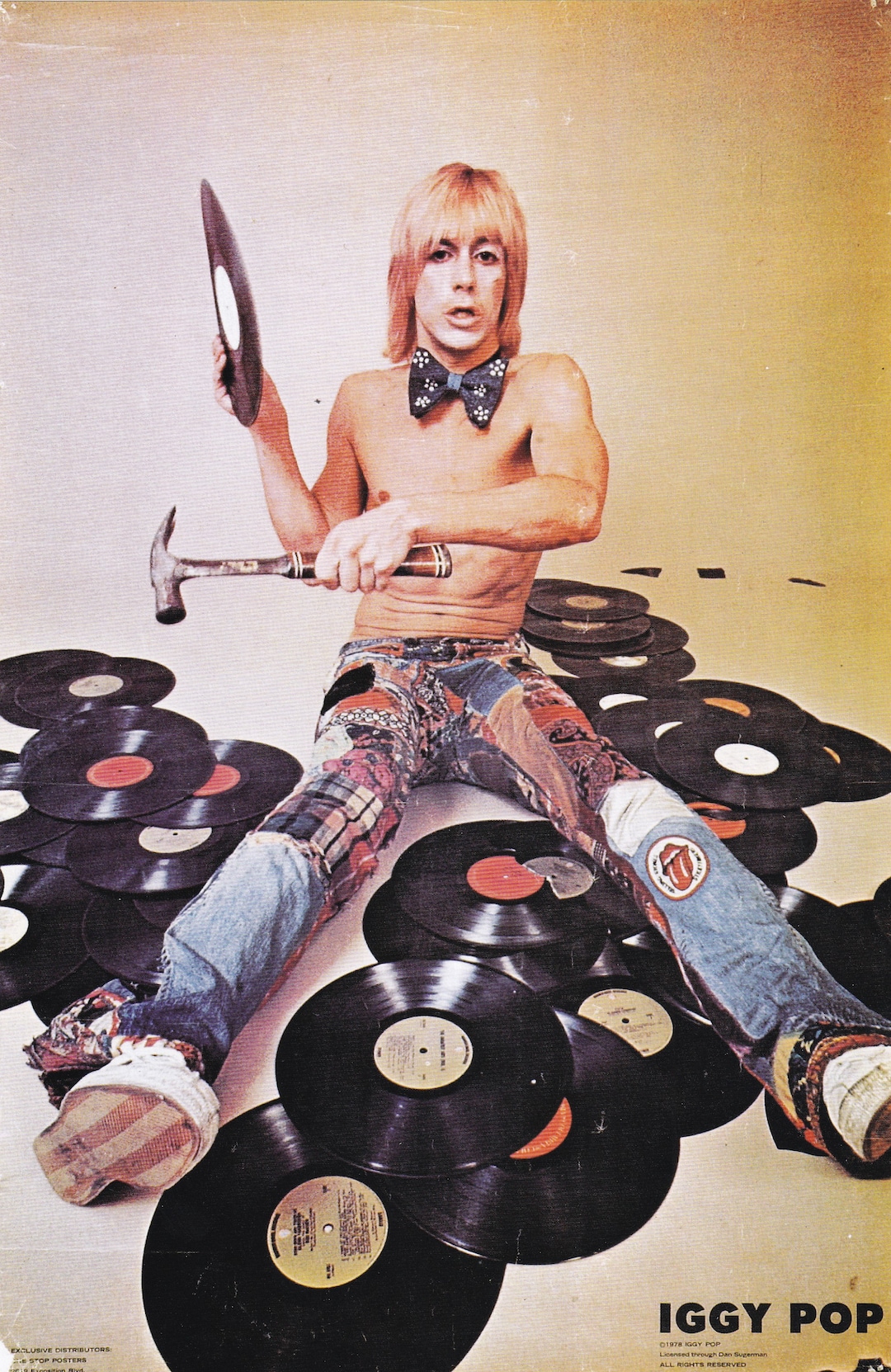 Original Vintage Mini Poster / Book Clipping - Iggy Pop, 1978 Promo ...