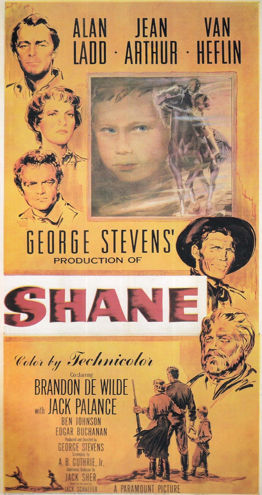 Original Vintage Mini Poster / Book Clipping - Shane (1953) - Etsy