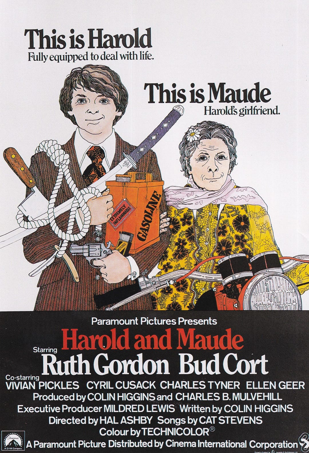 Original Vintage Mini Poster / Book Clipping - Harold and Maude - Etsy