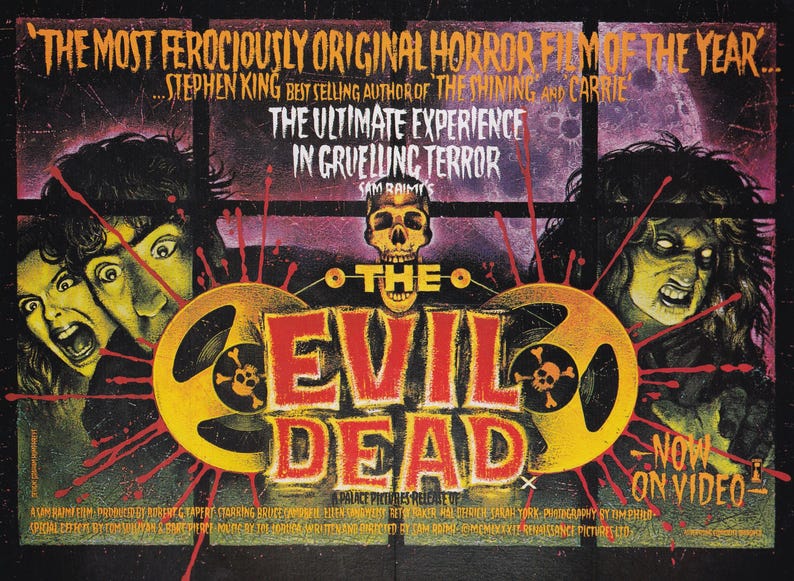 Original Vintage Mini Poster / Book Clipping - the Evil Dead - Etsy
