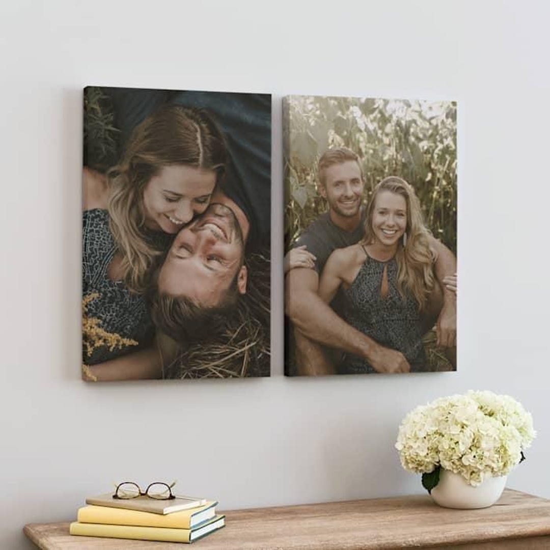 Custom Family Portrait From Photo, Personalized Wall Art on Canvas ...