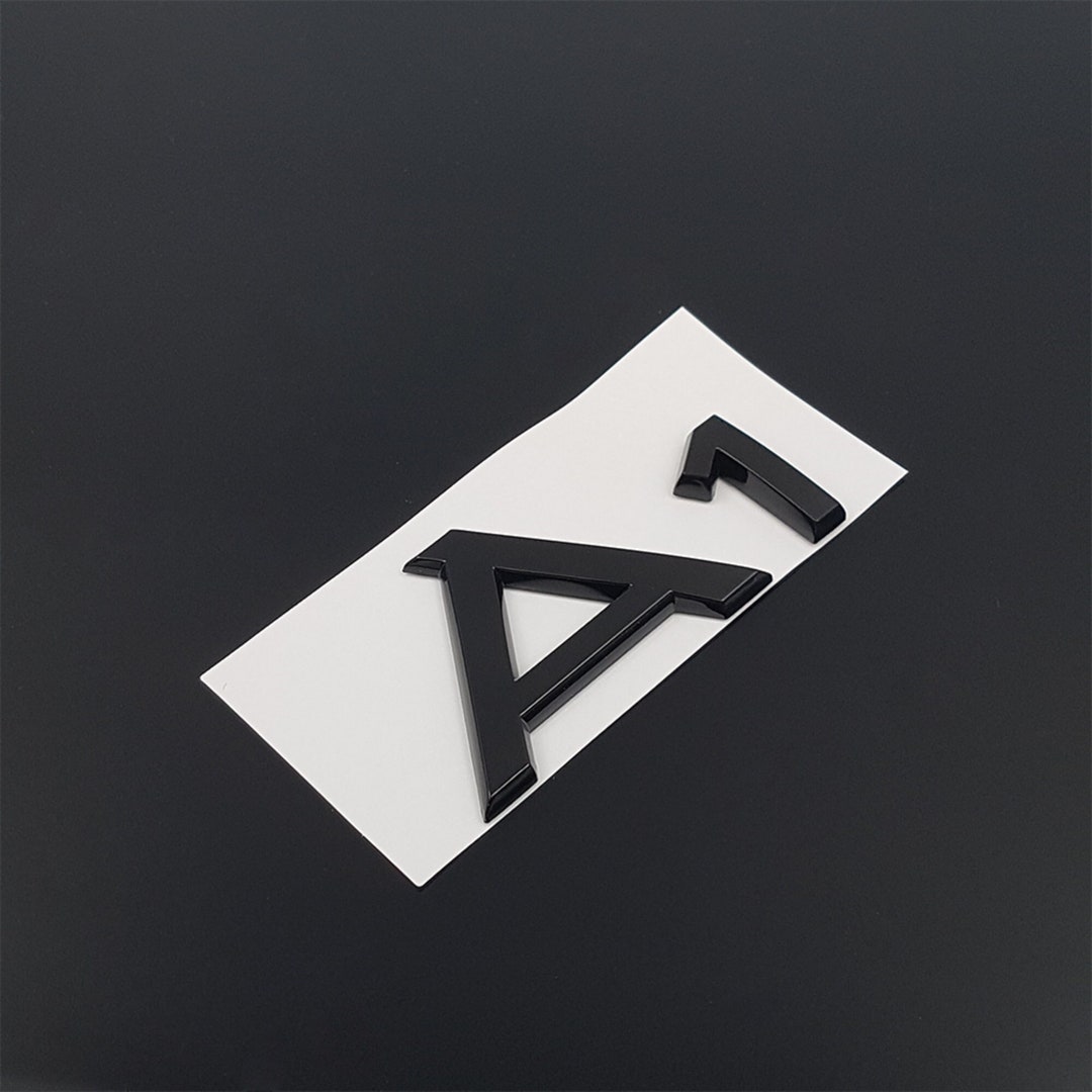 A1 Rear Lettering Black Gloss Adhesive Badge Emblem Decal for - Etsy UK