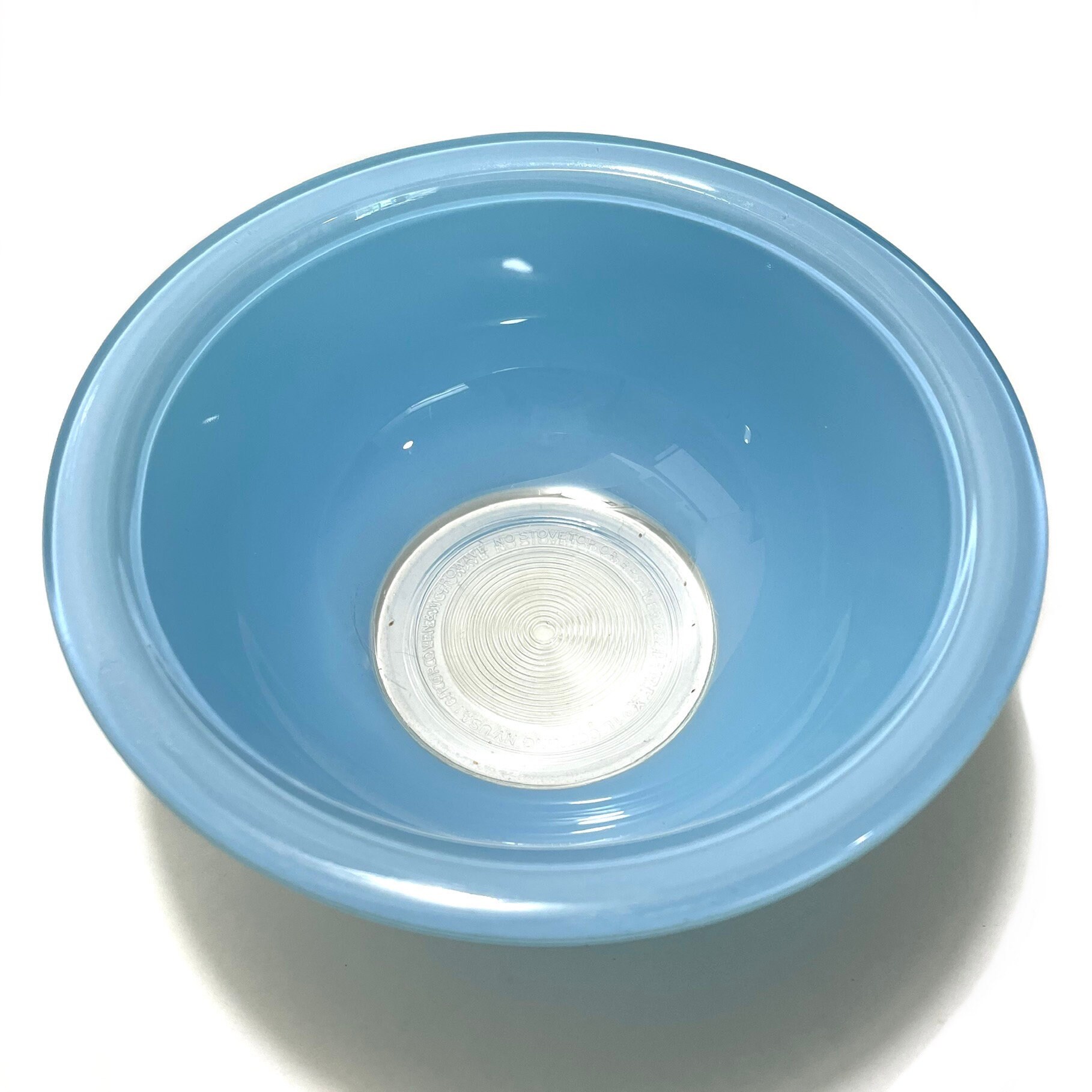 Vintage 1960s PYREX 1L Light Blue Glass Mixing Bowl 7 No. 323 Corning ...