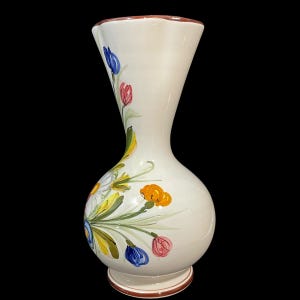 Vintage 1960s Castelli Pottery Art Italian Floral Terracotta Vase ...
