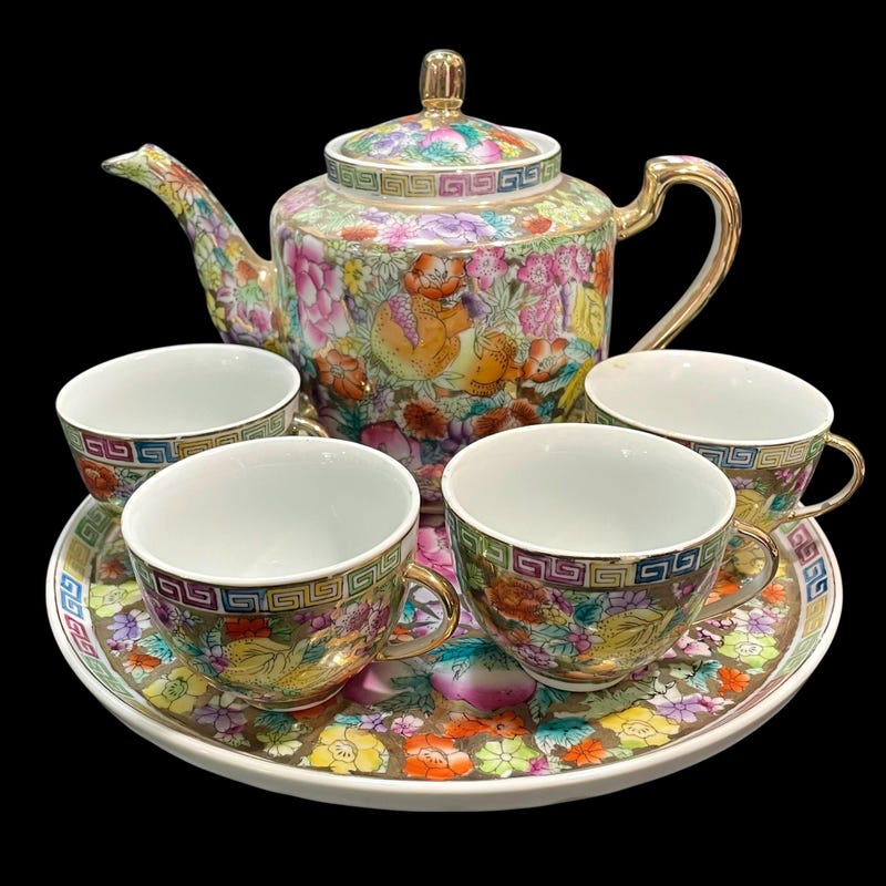 80s Retro Tea Set - Etsy UK