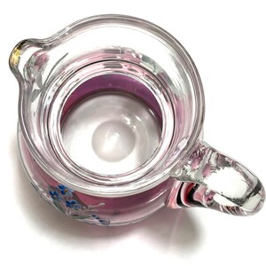 Antique 1880s Victorian Hand Blown Unique Glass Pitcher Hand Painted ...