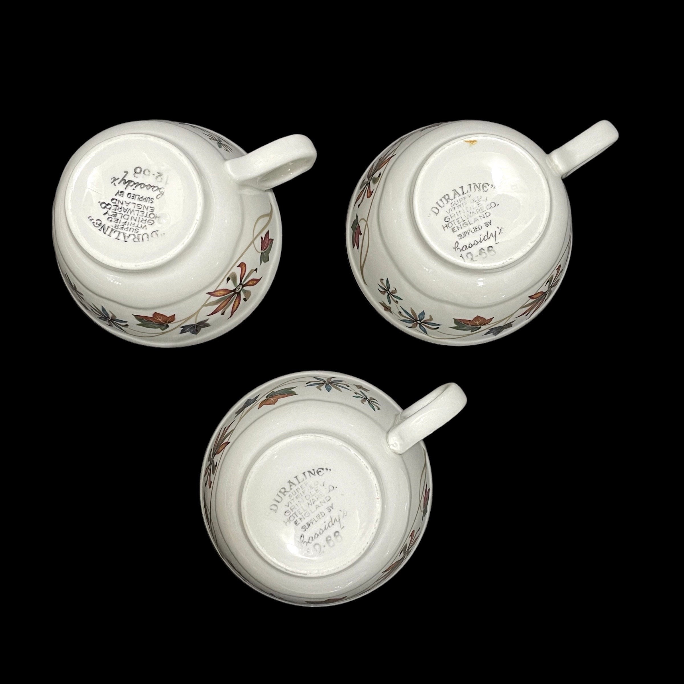 Vintage 1960s Cassidy's Duraline Super Vitrified Grindley Hotelware Co ...