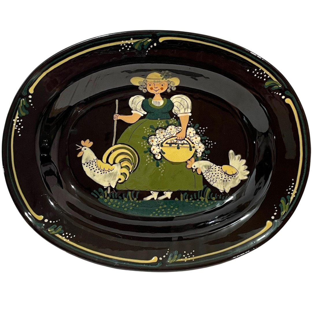 Vintage 1940s H. Steiner Kiesen Swiss German Handarbeit Signed Folk Art ...