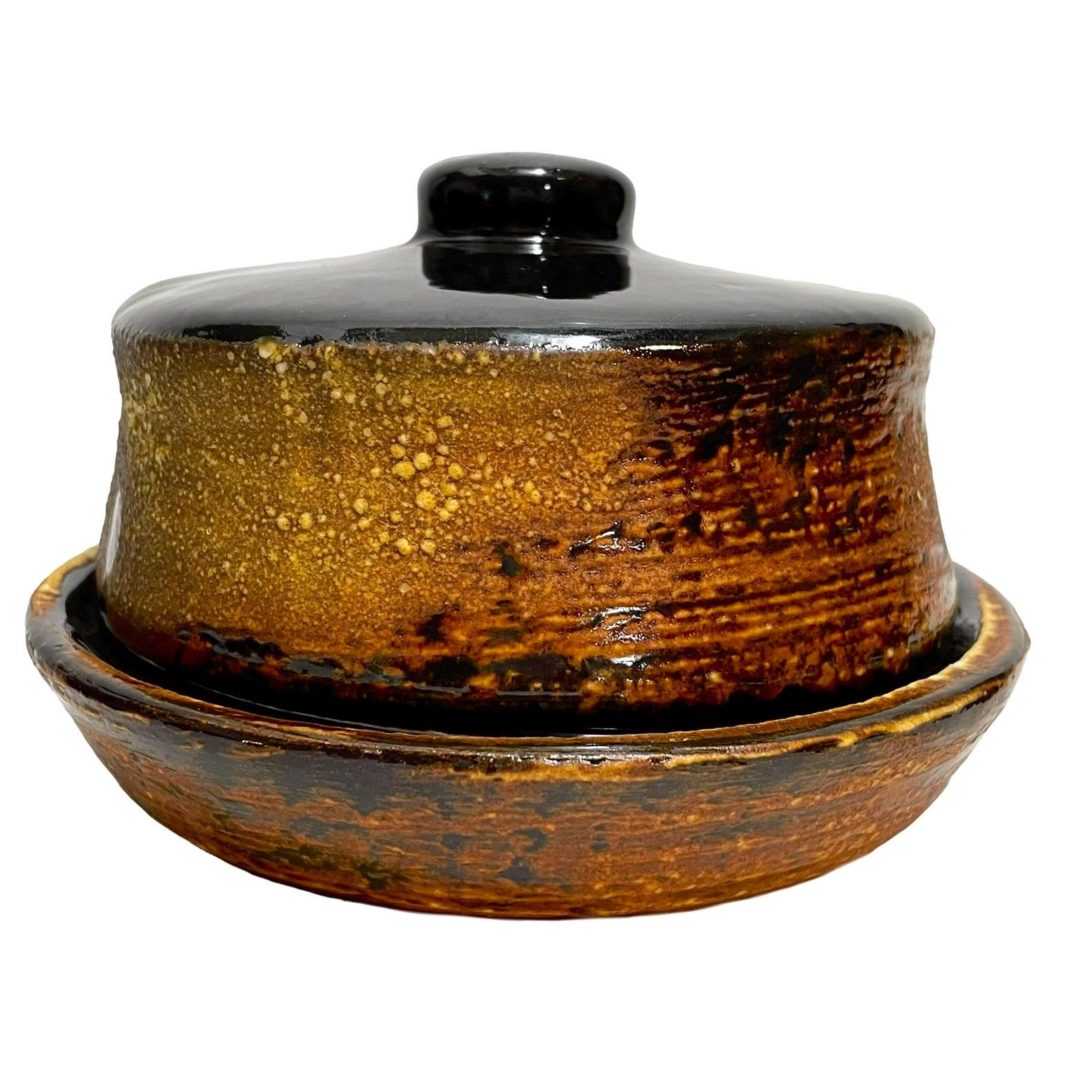 Vintage 1960s Laurentian Pottery - Pattern Artisan - Covered Butter ...