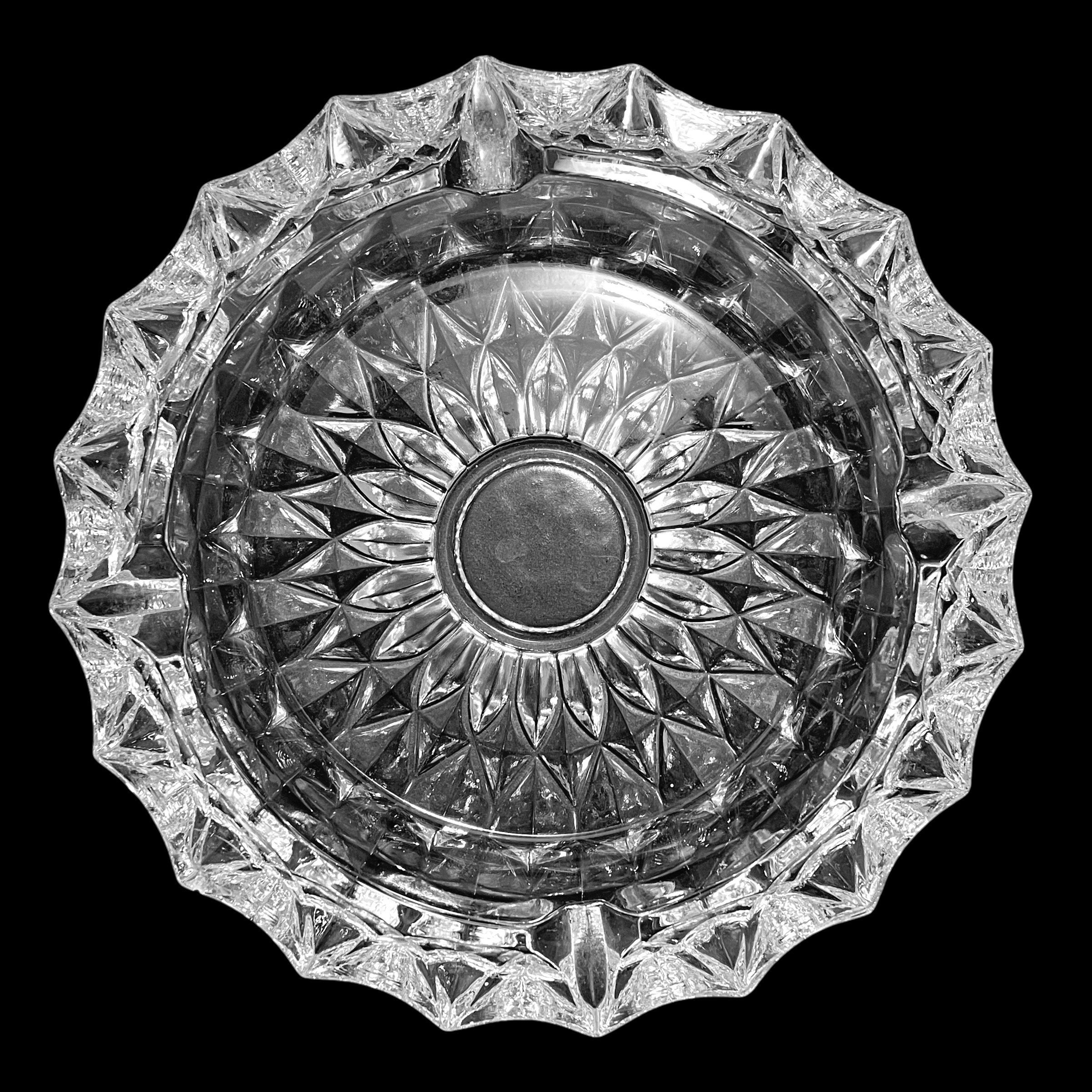 Vintage 1960s West Germany Rossini Cut Clear Crystal 7 Heavy Cigar ...