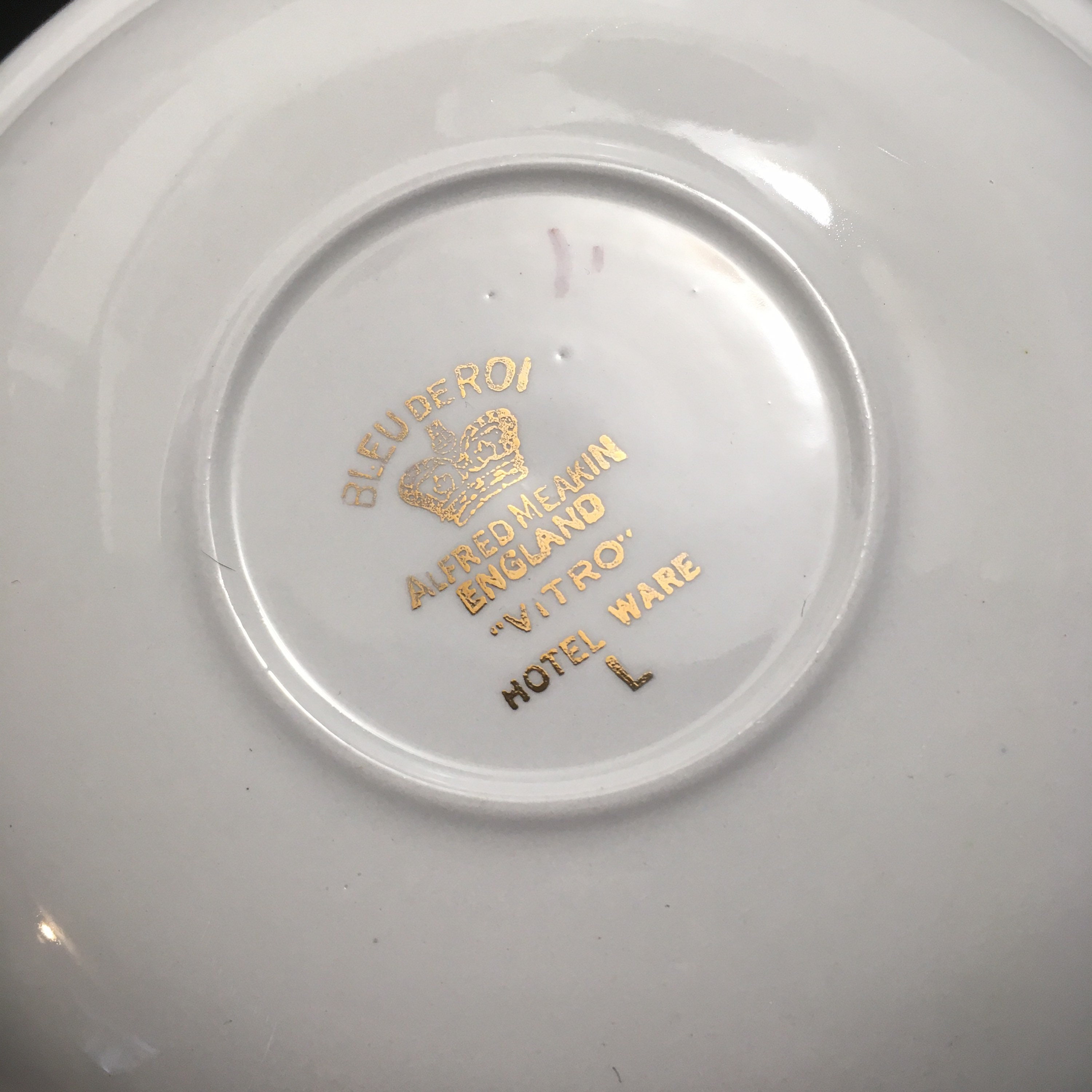 Antique 1910s Bleu De Roi by Alfred Meakin vitro Hotel Ware Set of 4 ...