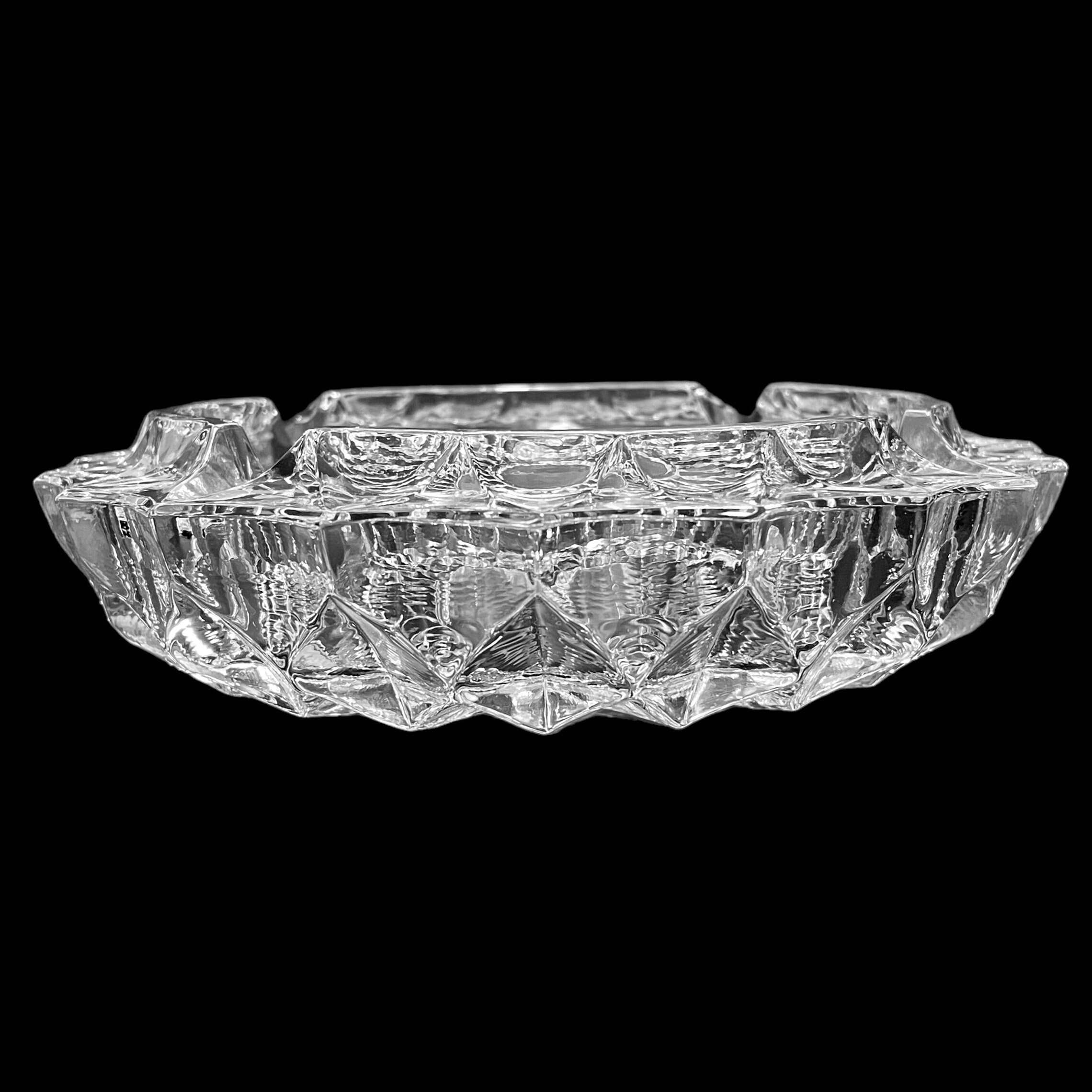 Vintage 1960s West Germany Rossini Cut Clear Crystal 7 Heavy Cigar ...