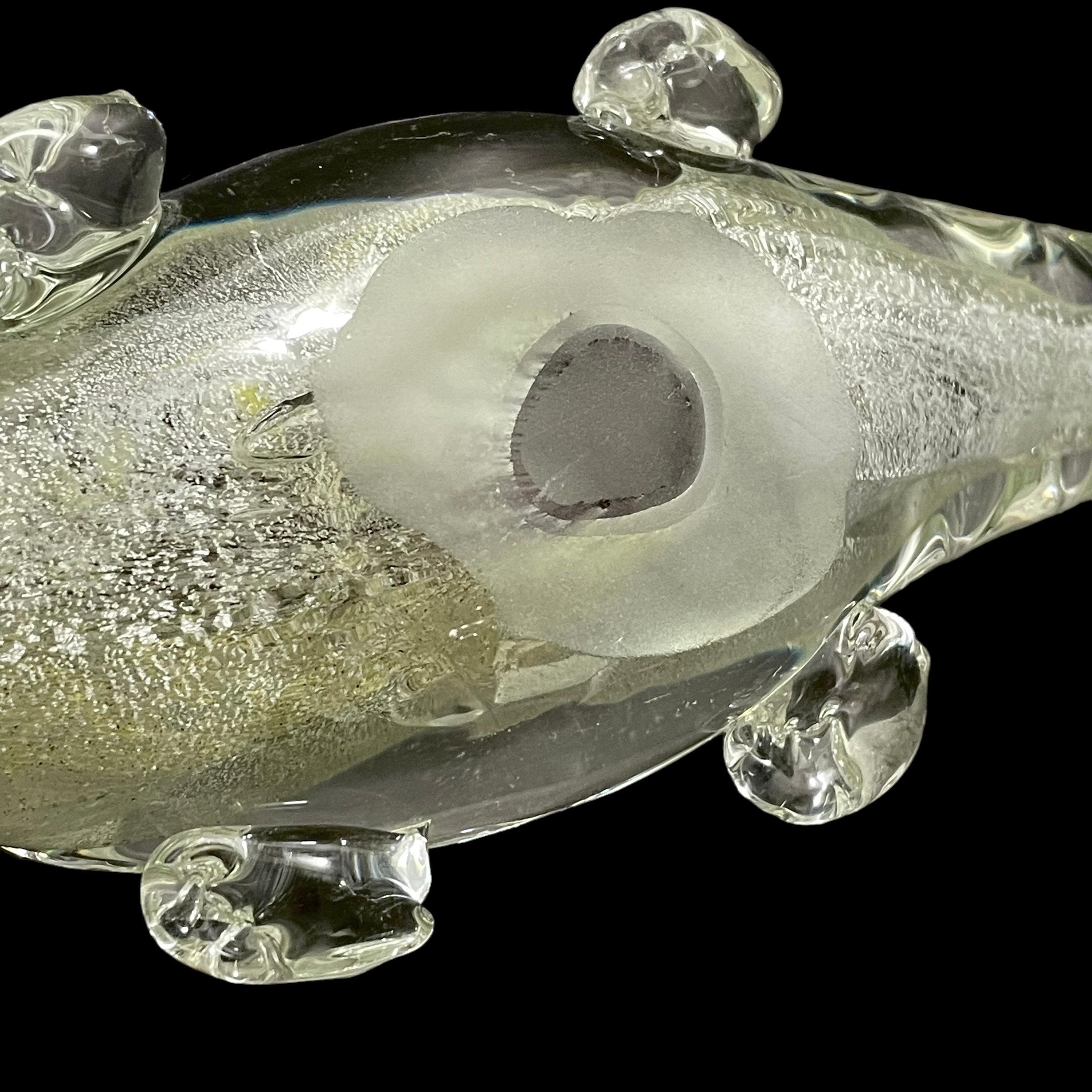 Vintage 1980s Art Glass Alligator/crocodile 12 Figurine Clear Glass ...